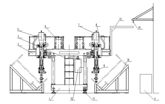 Automatic T / H Beam Production Line , Submerged Arc Welding Machine High efficiency supplier