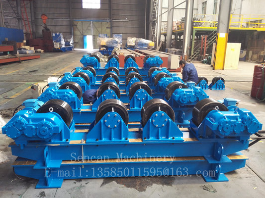 2T - 100T Automatic Pipe Welding Rotators Vessel Welding Turning Roller supplier