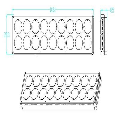 810W Apollo 18 Advanced LED Grow Light Panel With Full spectrum