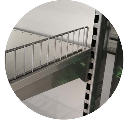 Wire Supermarket Display Shelves Powder Coated Finish Surface Treatment