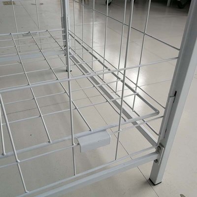 Big Goods Retail Display Baskets Advertising Wire Basket 4 Castors