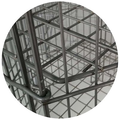 Fold Up Wire Retail Display Baskets Bin Muliti Lever For Promote Goods