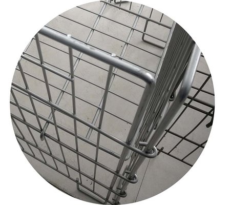 Foldable Metal Wire Basket , Produce Display Baskets Customized Color