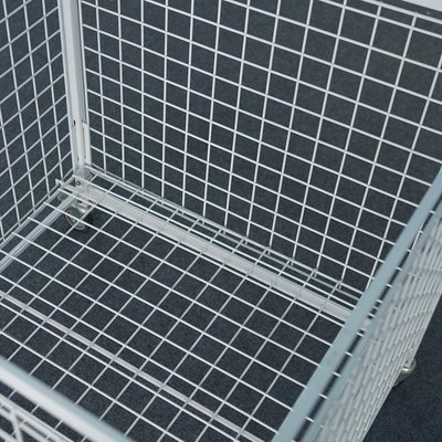Steel Rolling Retail Display Baskets Square Wire Bump Basket BSCI Certification