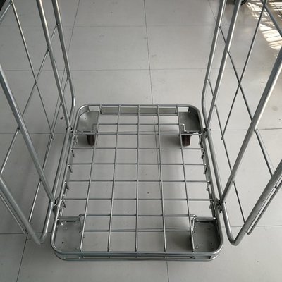 Metal Frame Luggage Trolley Silver For Delivery Luggage Or Goods