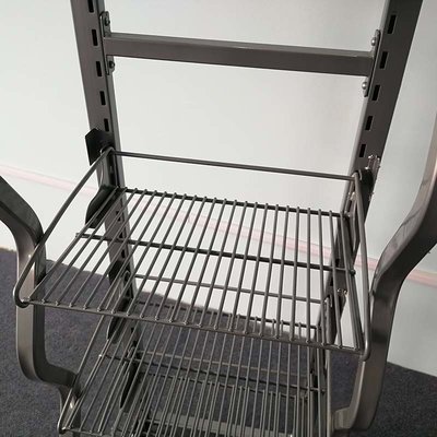 Floor Stand Supermarket Shelf Display , Metal Wire Display Racks Pen-004-1