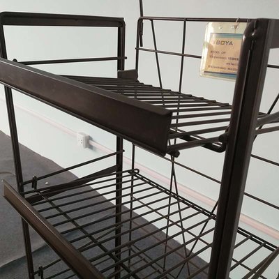 Newspaper Shelf Display Rack L*W*H 458*397*1415 Size ISO9001 2000 Certification