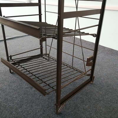 Newspaper Shelf Display Rack L*W*H 458*397*1415 Size ISO9001 2000 Certification