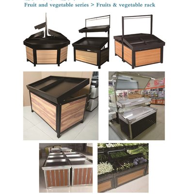 2 Layer Shop Fruit Vegetable Display Rack Customized Logos / Shape
