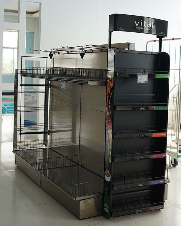 Single Side Wire Display Rack 50-150 Kg/Layer Capacity Customized Color