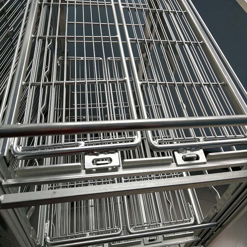 Four Wheel Shopping Trolley Logistics Milk Cart  Delivery Goods
