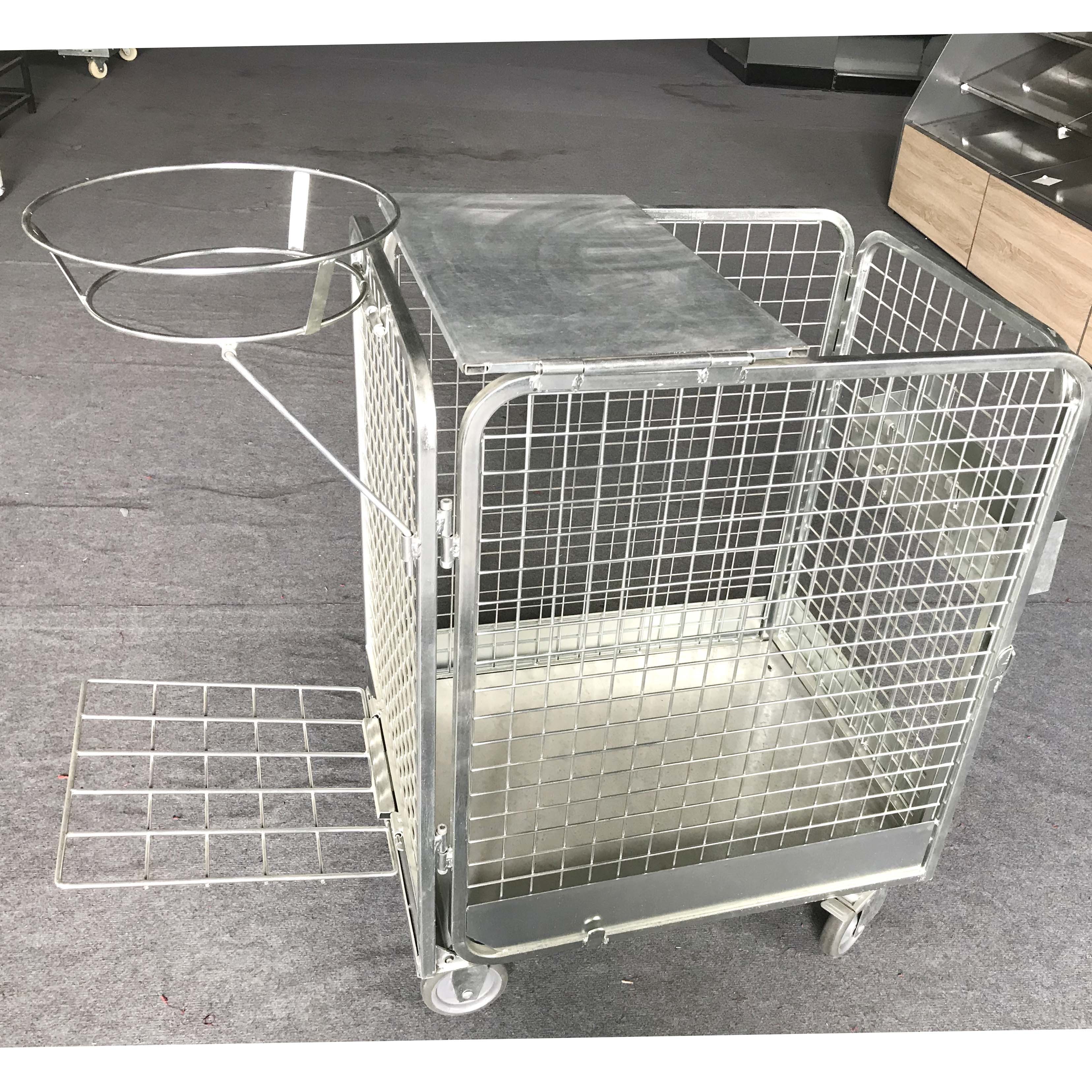 Business Strong Shopping Trolley / Transport Castor Trolleys Logistic PEN-004