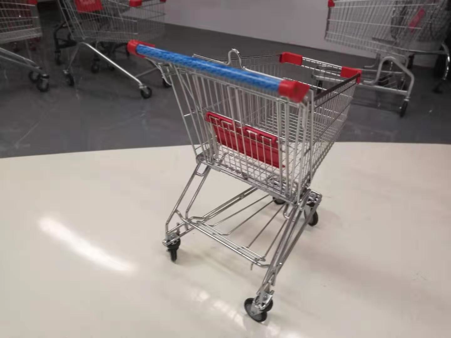 Heavy Duty Shopping Cart 300kg Load Capacity Ganvalnized Surface Treatment