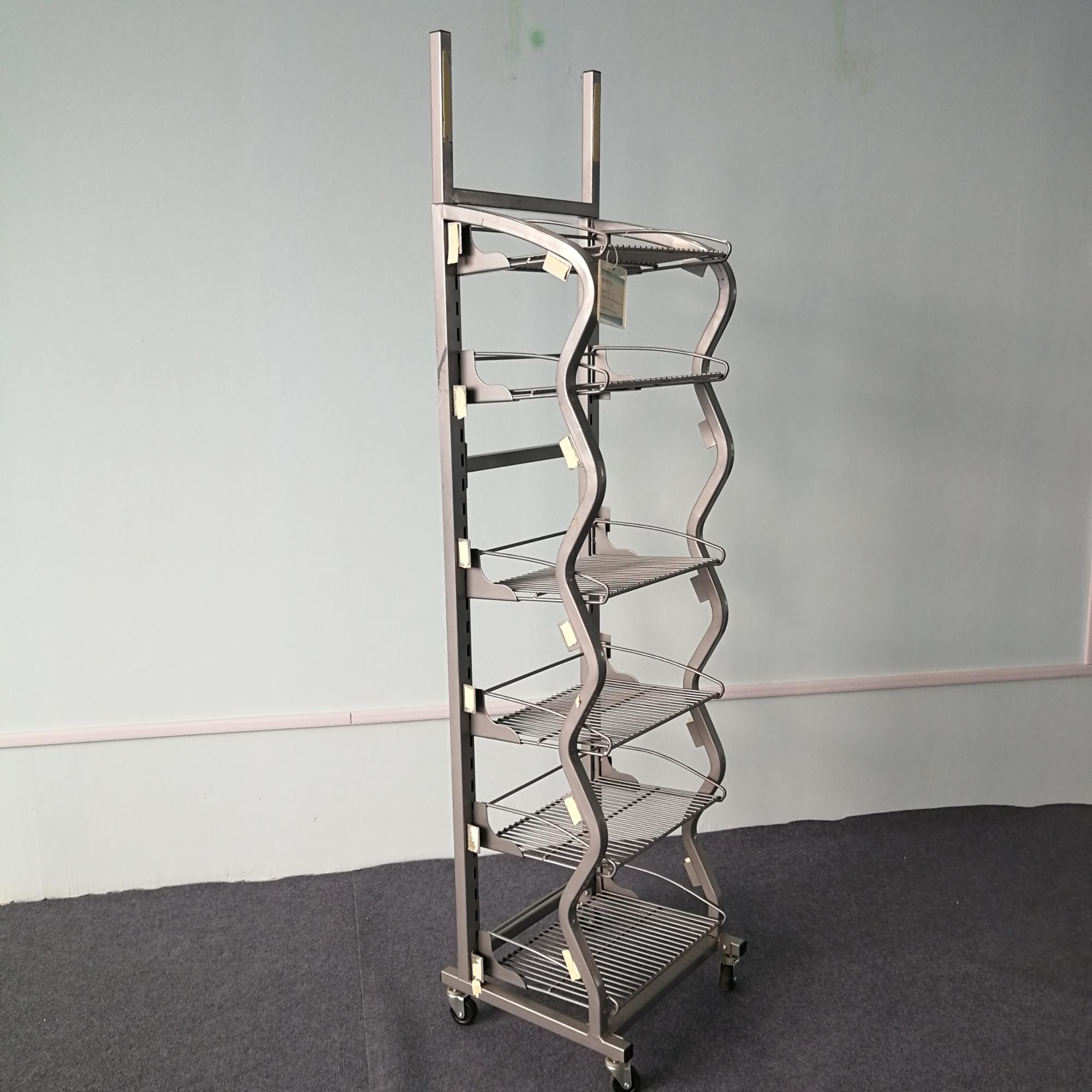 Display Wine Rack Commercial Supermarket Equipment Cutomized Color