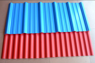 China 3 layer heat insulation corrugated upvc roof sheet 1130mm/upvc trapezoidal roofing sheet for workshop supplier