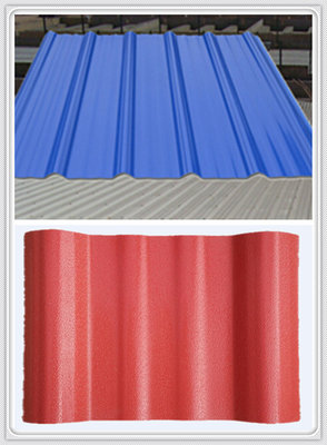3 layer upvc corrugated roofing sheet/upvc hoja/colored upvc trapezoidal roof sheet supplier