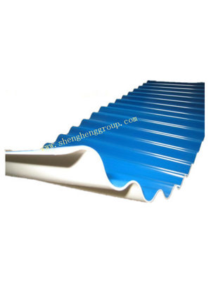 one layer pvc wave roofing sheet/colored cheaper pvc roof sheet for workshop supplier