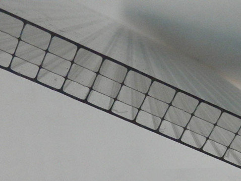 polycarbonate hollow sheet/pc skylight roof sheet/pc sheet for greenhouse/multi wall pc sheet supplier