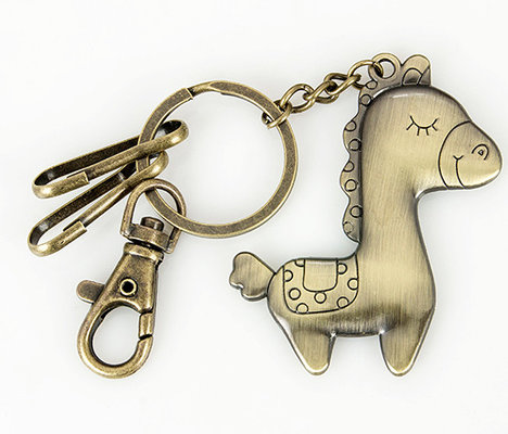 horse shap metal keychain