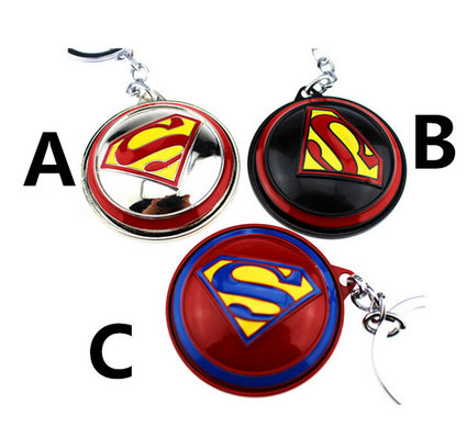 superman metal keychain