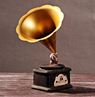Old fashion phonograph craftwork Decoration