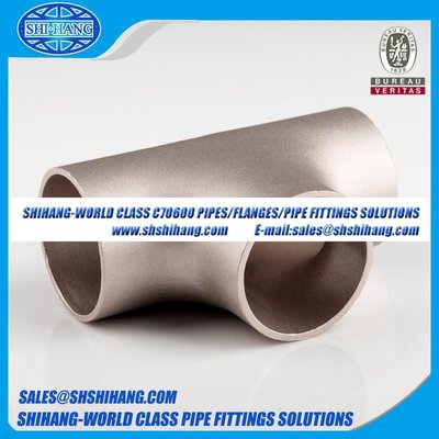 copper nickel UNS C70600 CUNI 9010 pipe fittings Reducing Tees-DIN86088