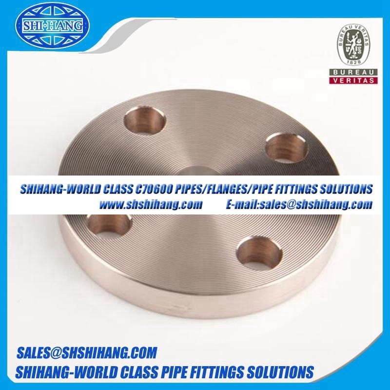 copper nickel UNS C70600 CUNI 9010 flange Solid Blind Flange-ASME B16.5