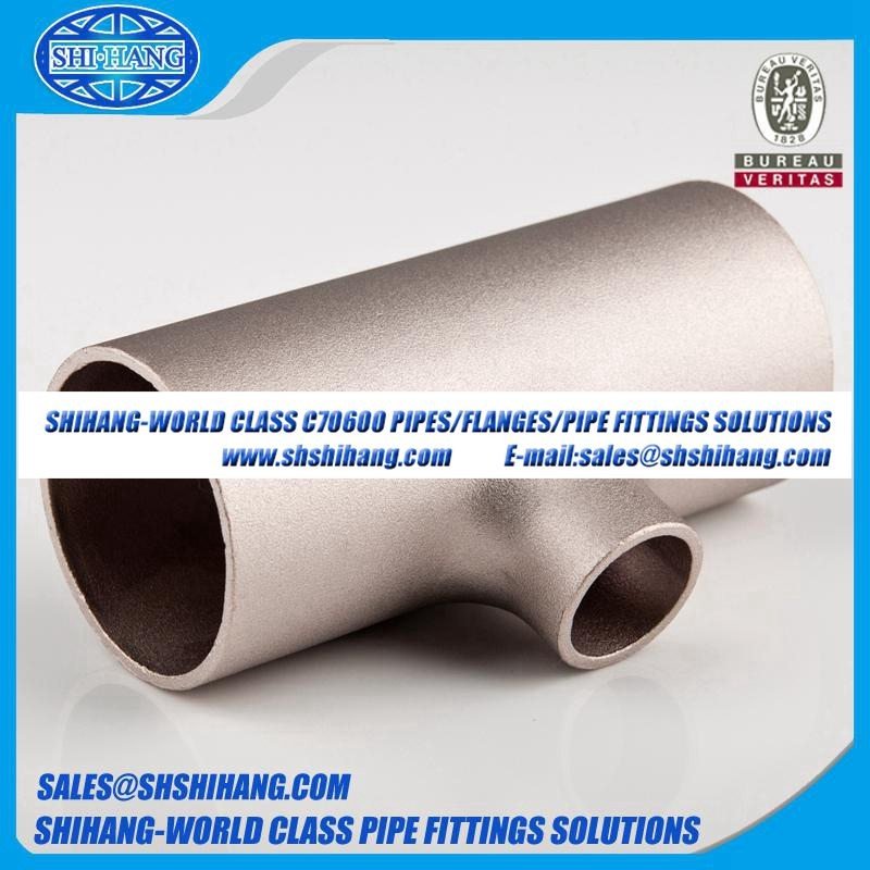 copper nickel UNS C70600 CUNI 9010 pipe fittings Reducing Teees-AMSE B16.9