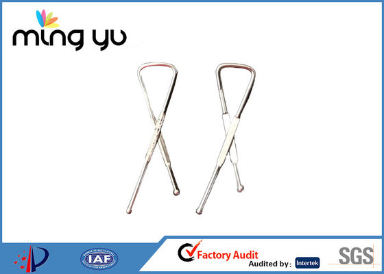 2.8CM Flated Metal Shirt Clips Copper Material ISO Logo Engraved