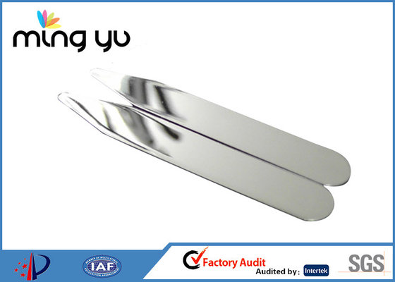 Mirror Surface Metal Collar Stays / Mens Shirt Collar Stiffeners Box Packaged