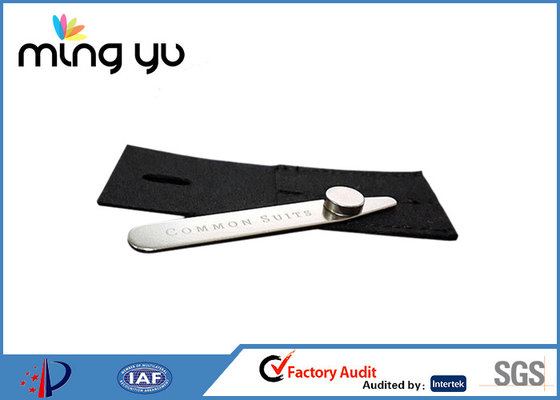 Shirt Stainless Steel Collar Stays Magnetic Black Sleeve Packaged