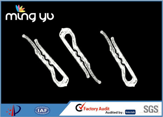 Dress Rectangle Plastic Shirt Clips With Engraved Logo 3.3cm Length
