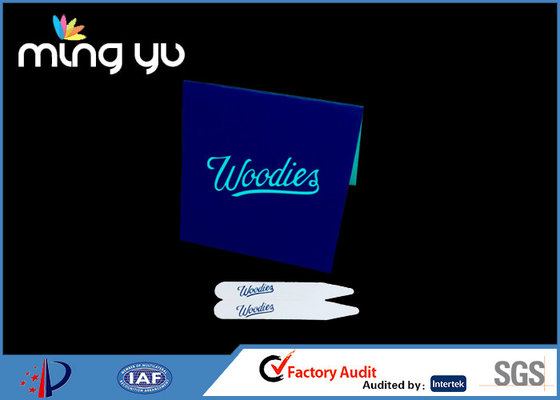 PVC Plastic Mens Shirt Packaging Stay Collar Stiffeners logo printing