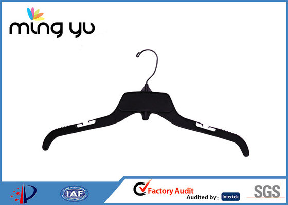PVC Black Plastic Clothes Hangers 36cm 45cm Length Logo Available
