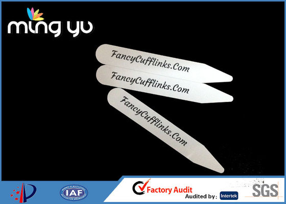 ISO Garment Custom Collar Stays / Personalised Collar Stiffeners White