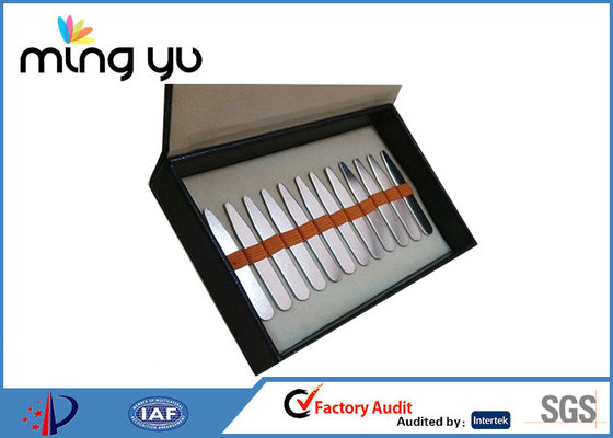 Metal shirt collar stays box for shirt 0.8mm length 1.75" 2" 2.25" 2.5" 2.75"