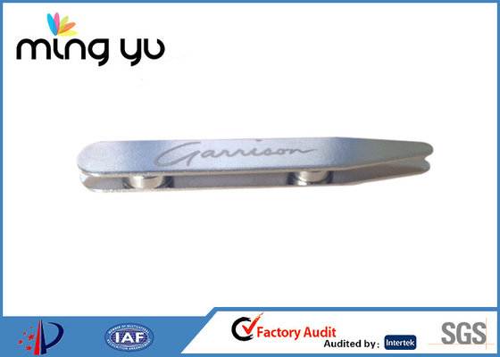 Garment Metal Collar Stays With Magnets 2.25" Sterling Silver PATENT certificated