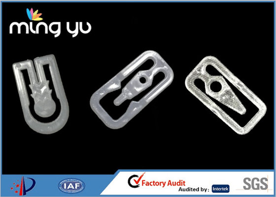 White Plastic Shirt Clips R Shape Teeth Dress Garment Accessories