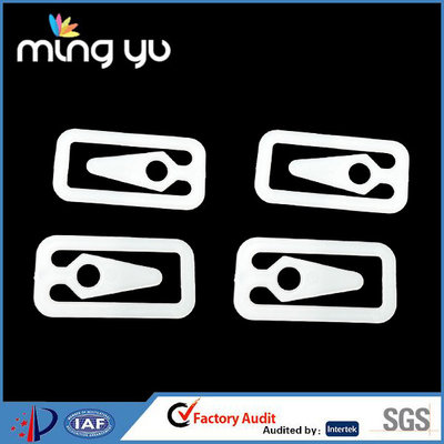 Different Shape Dress Shirt Collar Clips White PS Clear Plastic Clips Width 2cm