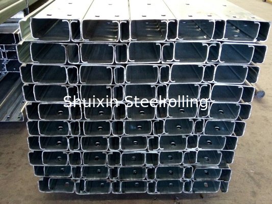 Light Weight Perforated 2mm Thickness C Purlins / Cold formed Steel C Channel