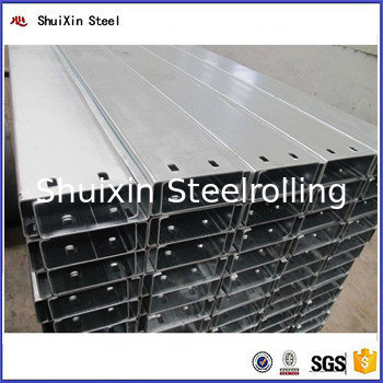 Light Weight Perforated 2mm Thickness C Purlins / Cold formed Steel C Channel