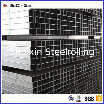 construction DIN Q345 galvanized square carton steel tube