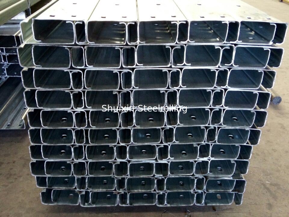 Light Weight Perforated 2mm Thickness C Purlins / Cold formed Steel C Channel