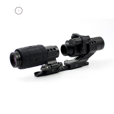 3x Magnifier Red Dot Combo AR 15 Optics Accessories Infrared 2 MOA Reticle