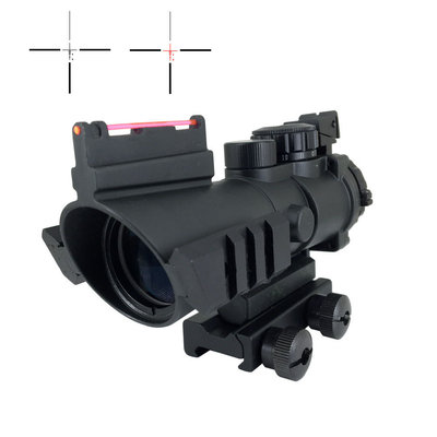Fiber 4x Airsoft Rifle Scopes Hunting Multi Side Mounting Water Resistant