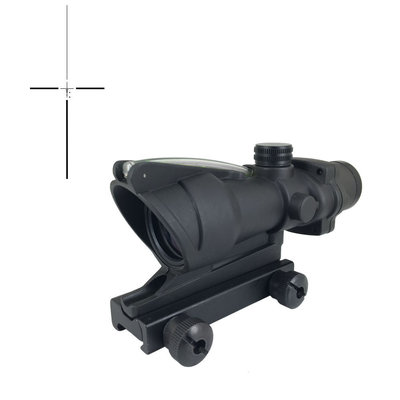 Red or Green Adjustable Rifle Scope Wide Targeting View Battery Free