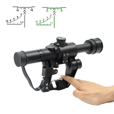 Hunting Optical Sight Rifle Scope , Black Sniper Scope AK 4X26 SVD