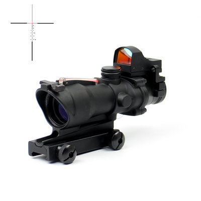 Illumination Fiber AR Optics Scope 4 Power Red Dot Scope 32mm Night Vision