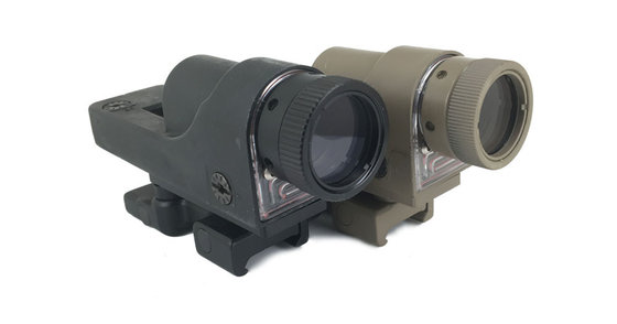Outdoor Fiber Optic Red Dot Sight Rifle Scope Fogproof With Crosshairs