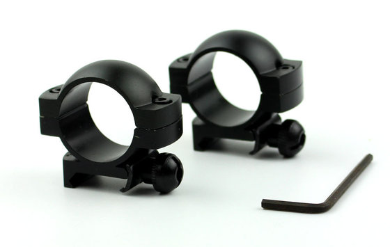 Sleek Stainless Steel Double Scope Mounting Rings Bracket Accessories